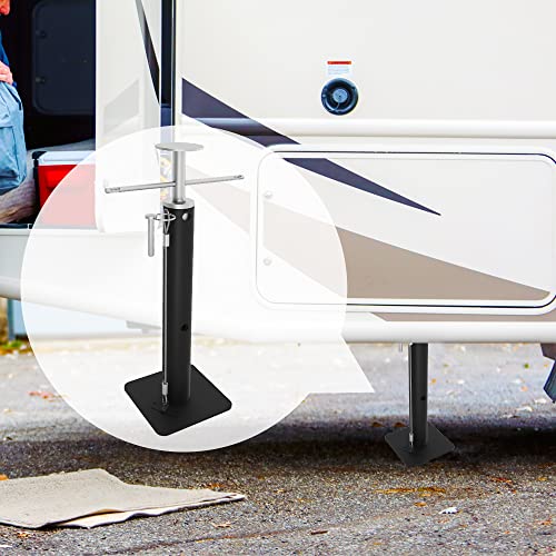 TeukRiGa Slide Out Adjustable Supports Stabilizer Jacks from 19in-42in Travel Trailer Stabilizer Jacks Camper Jack Stands 5th Wheel 5000lbs Capacity,Supports Up to 5,000 lbs.2 Pcs