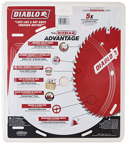 Freud D12100X 100 Tooth Diablo Ultra Fine Circular Saw Blade for Wood and Wood Composites, 12-Inch