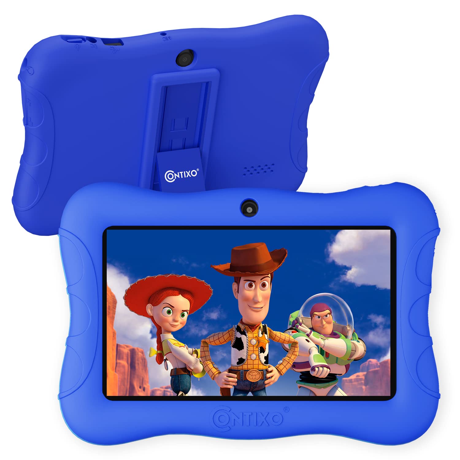 Contixo V9 Kids Tablet and H1 Kids Headphones Bundle, 7-inch HD, Ages 3-7, Toddler Tablet with Camera, Parental Control - Android 10, 32GB