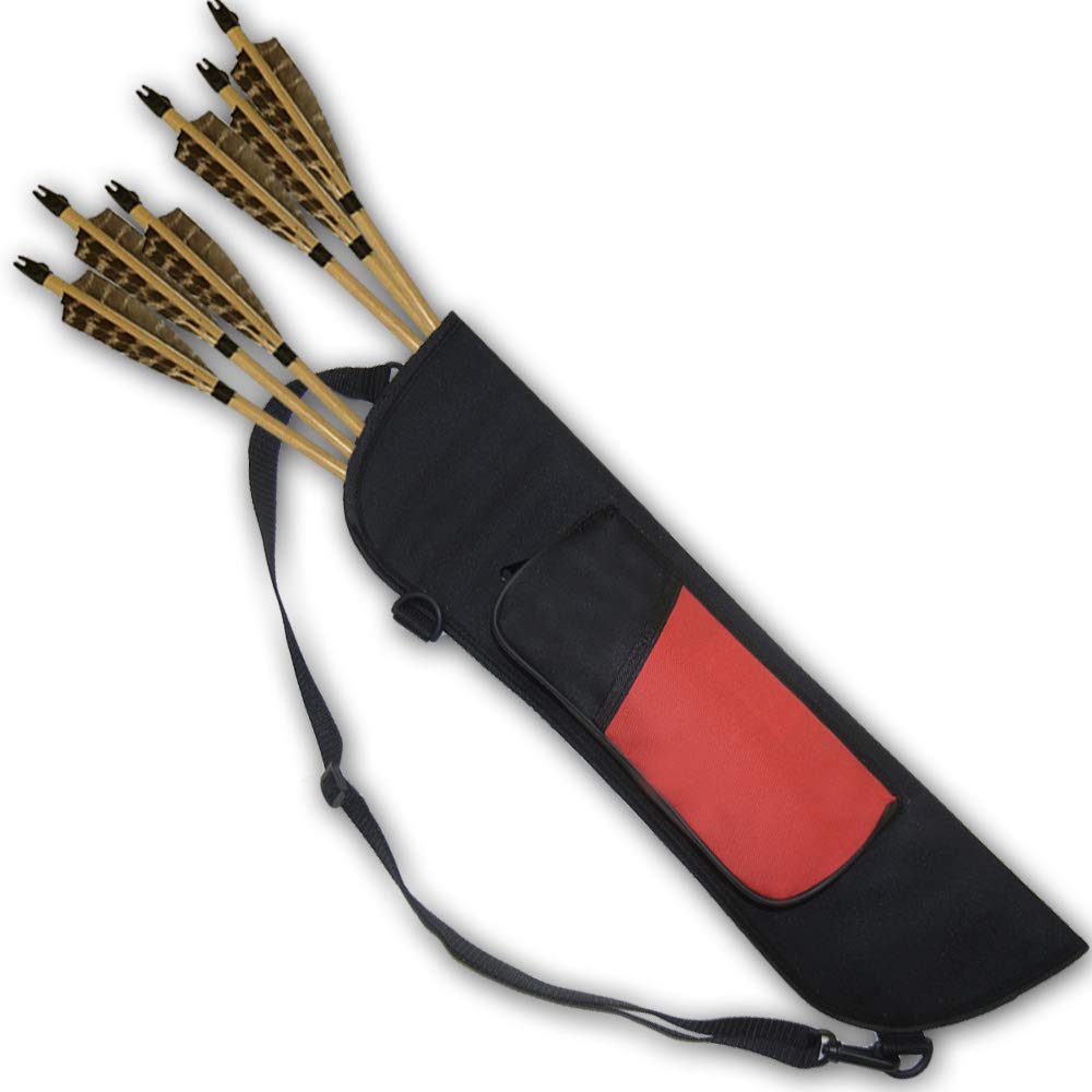 Carol Archery Side/Back Arrow Quiver with Zipper Pocket 151119 RED