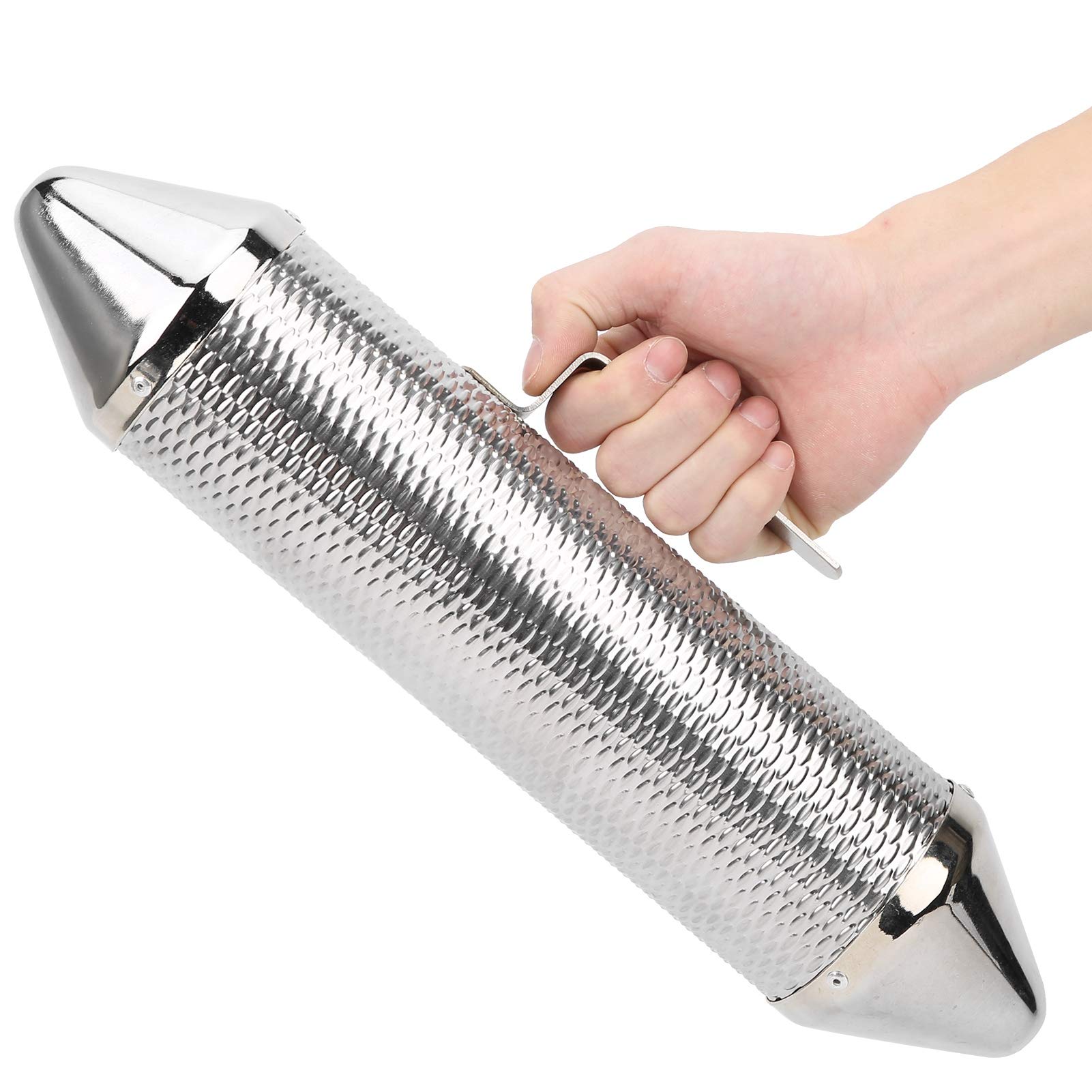 Stainless Steel Guiro with Scraper Percussion Instrument