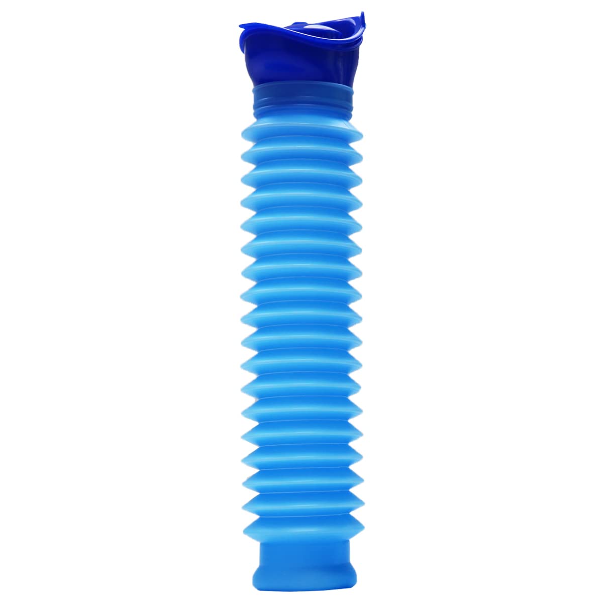Flap Retractable Portable Blue Men's Urinal, 26fl oz (750ml) Men's Urine Bottle Without Side Leakage - Urinal for Hospital, Emergency and Travel