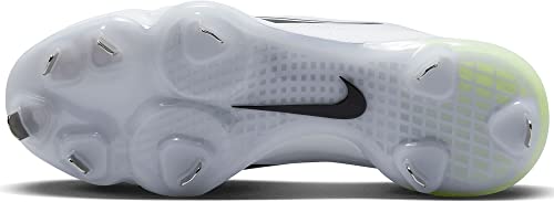 Nike Force Zoom Trout 8 Pro CZ5915-100 White-Black Men's Metal Baseball Cleats 13 US