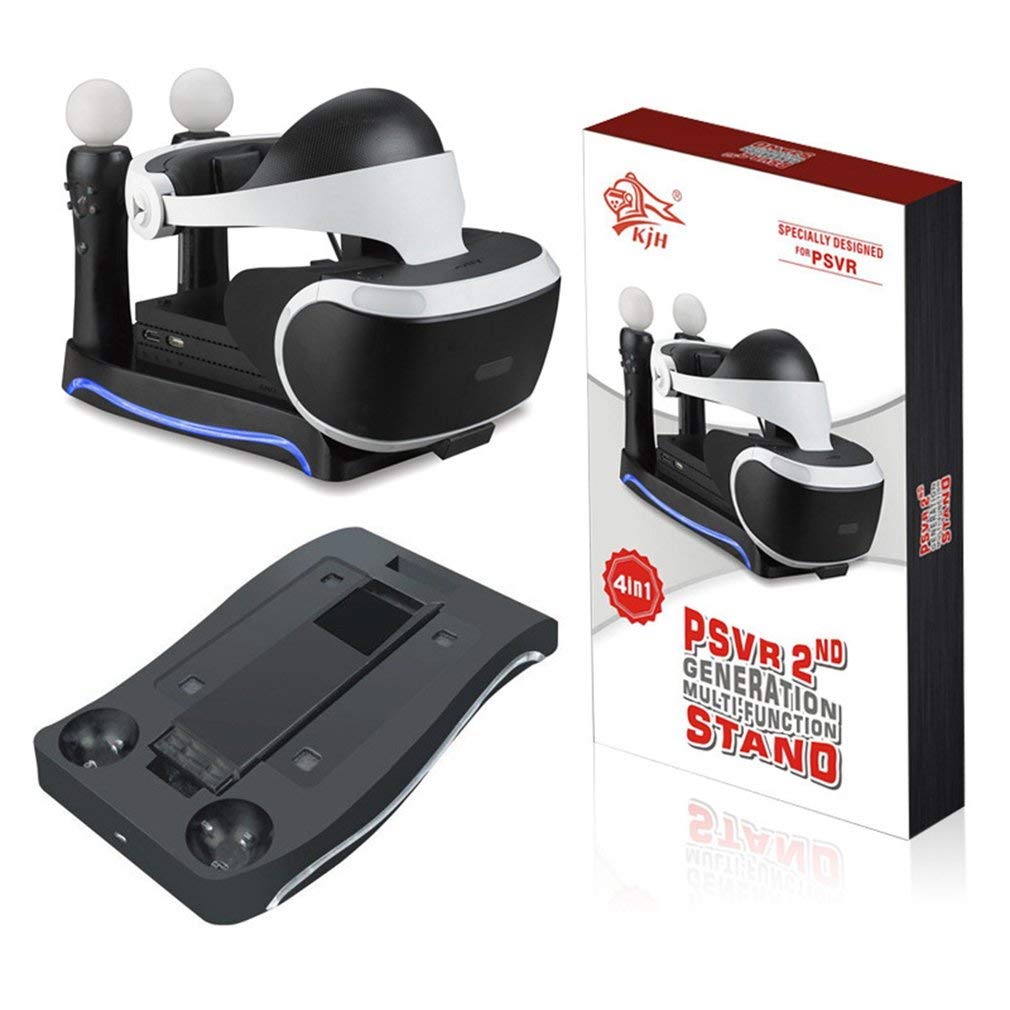 Stand Holder for PS4VR Handle Seat Charger Bracket VR Game Controller Black