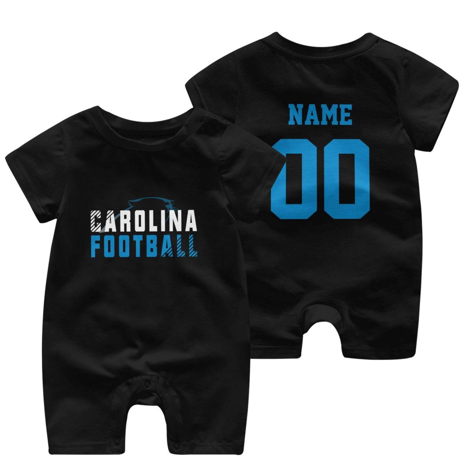 Carolina Custom Baby Onesie Bodysuit Unisex Select Any Name Any Number Baby Boys Girls Clothes