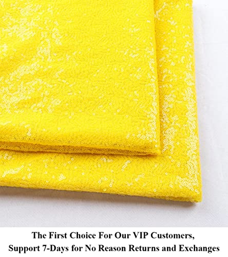 Pardecor Sequin Curtains Panels Sequin Backdrop Curtain Glitter Curtains Sparkle Photo Booth Backdrop Shimmer Backdrop for Parties Wedding Backdrop (2pc 2ftx8ft, Yellow)…