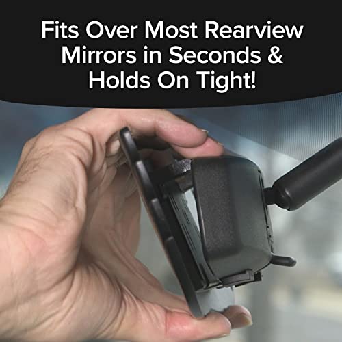 New Improved Angel View Wide-Angle Rearview Mirror AS-SEEN-ON-TV Reduce Blind Spots, Installs in Seconds, Fits Most Cars, SUVs & Trucks