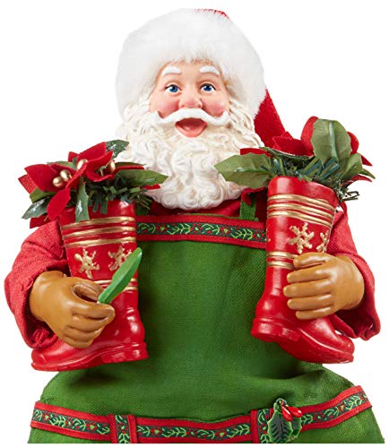 Department 56 Possible Dreams Santa Sports and Leisure Garden Boots Figurine, 10.5 Inch, Multicolor