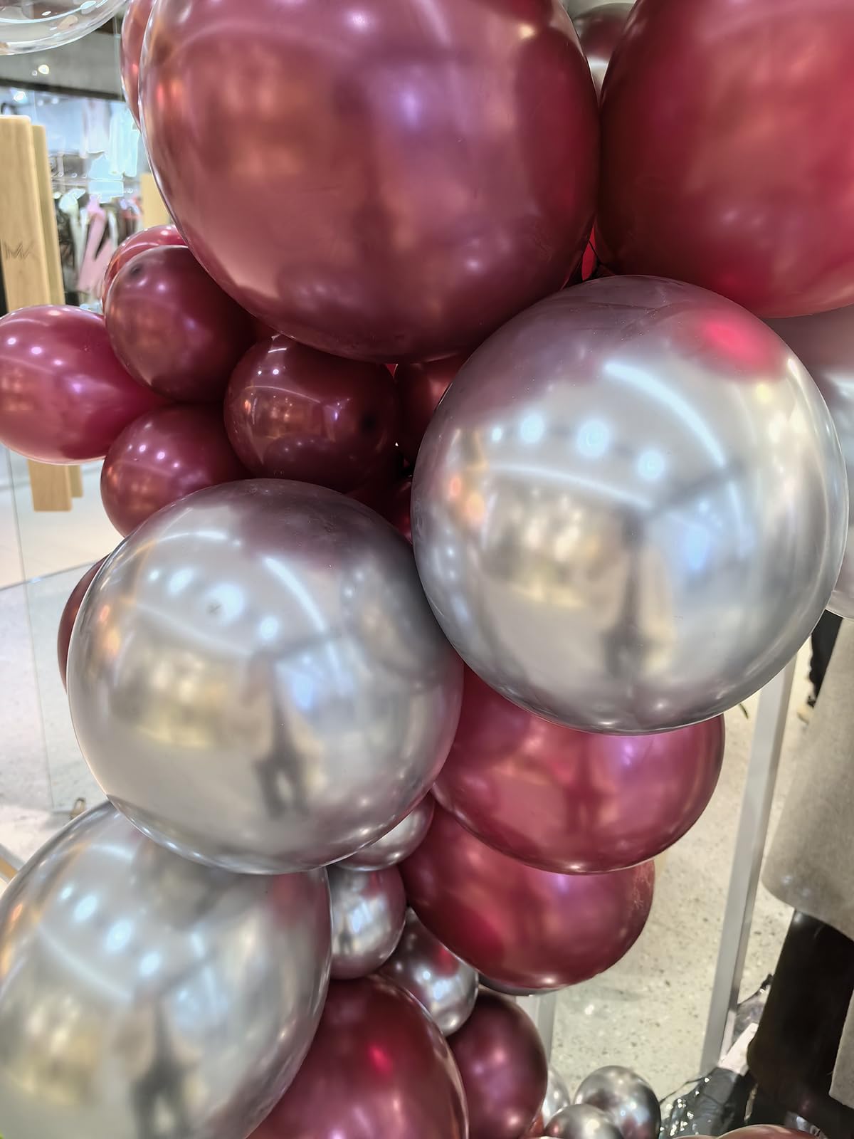 Graduation Party Decorations Maroon Silver 2024/Burgundy Graduation Decorations Class of 2024 Burgundy White Silver Balloons Maroon Silver Balloons 60Pcs Burgundy Silver Birthday Wedding