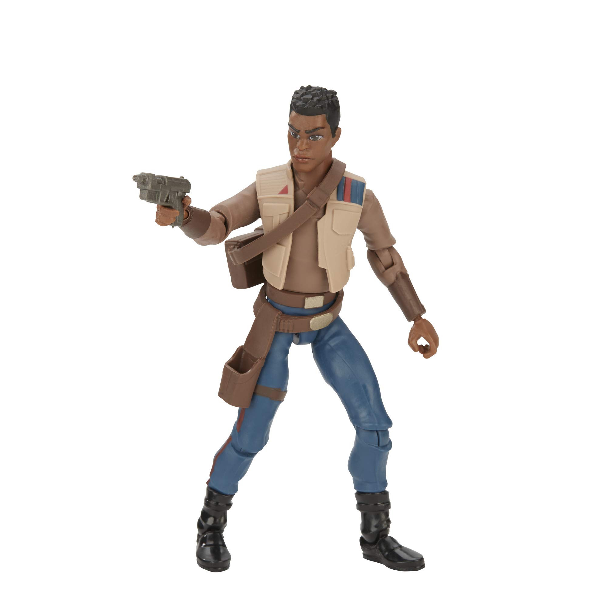 STAR WARS Galaxy of Adventures The Rise of Skywalker Finn 5"-Scale Action Figure Toy with Fun Blaster Action Movement