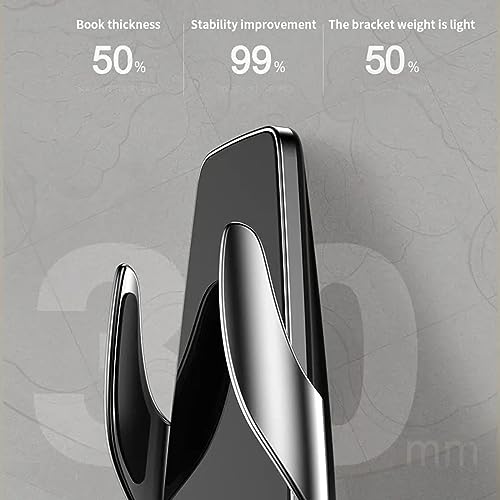 Car Phone Holder fit for BMW X1 X2 2022 2023, Air Vent Cell Phone Holder Cradle, Screen Navigation Protective Base Bracket Magnetic Wireless Charging Rack, Car Phone Mount Accessories (Black)
