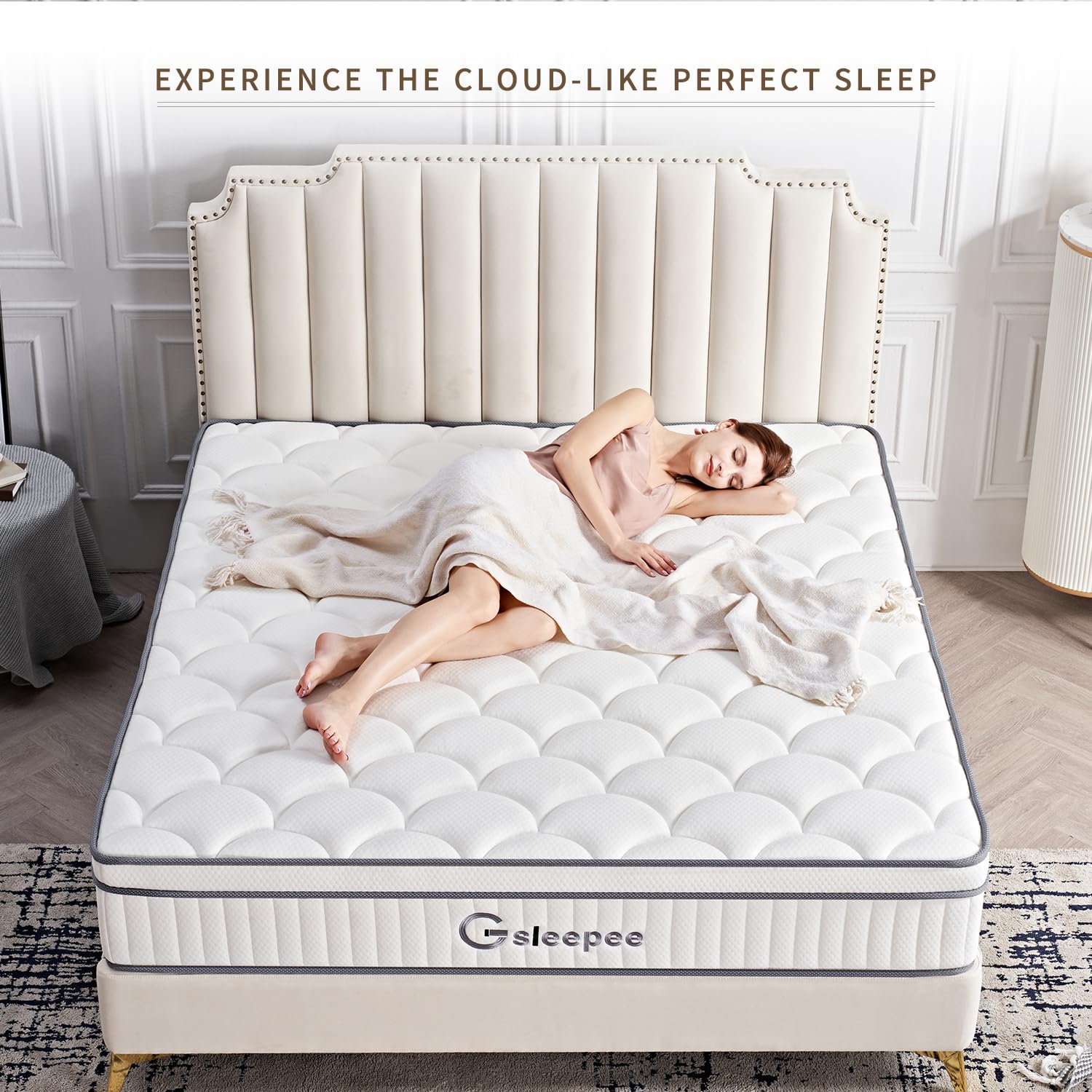 Gsleepee Full Mattress, 10 Inch Full Size Mattress in a Box, Gel Memory Foam Hybrid Mattress for Motion Isolation, Soft and Comfortable Mattress, Pressure Relief, Medium Firm Support