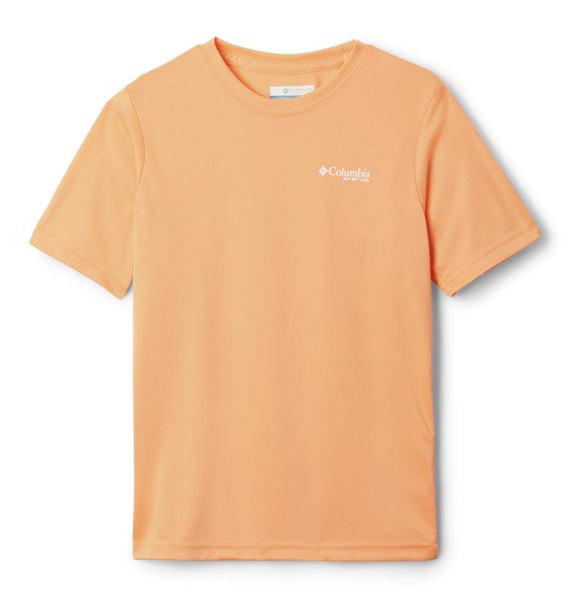 Columbia Boys' Little Pfg stamp Short Sleeve Shirt, Bright Nectar Tribe Hooked Life, Small