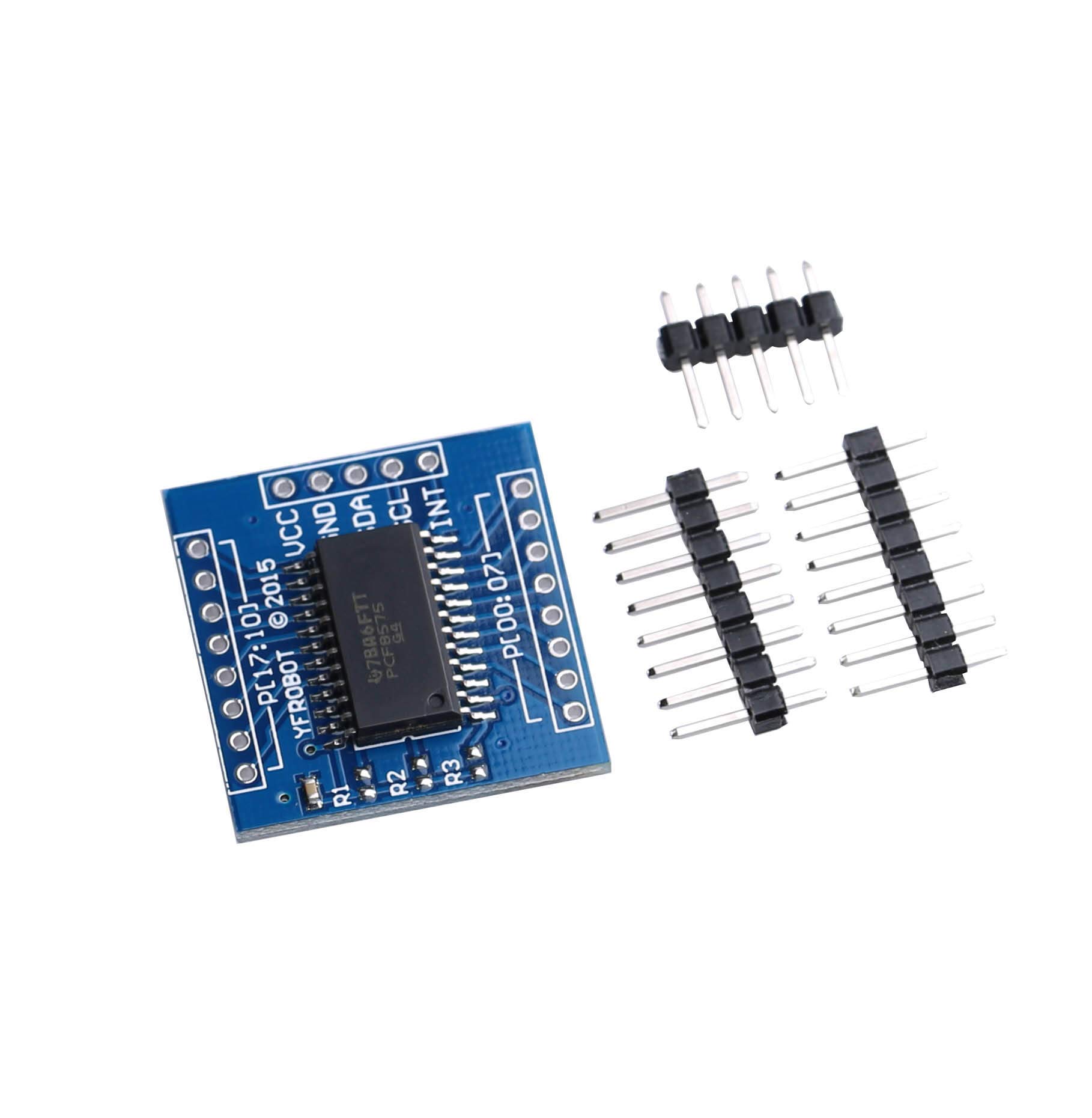 Comimark 1Pcs PCF8575 IIC I2C I/O Extension Shield Module 16 bit SMBus I/O Ports for Arduino