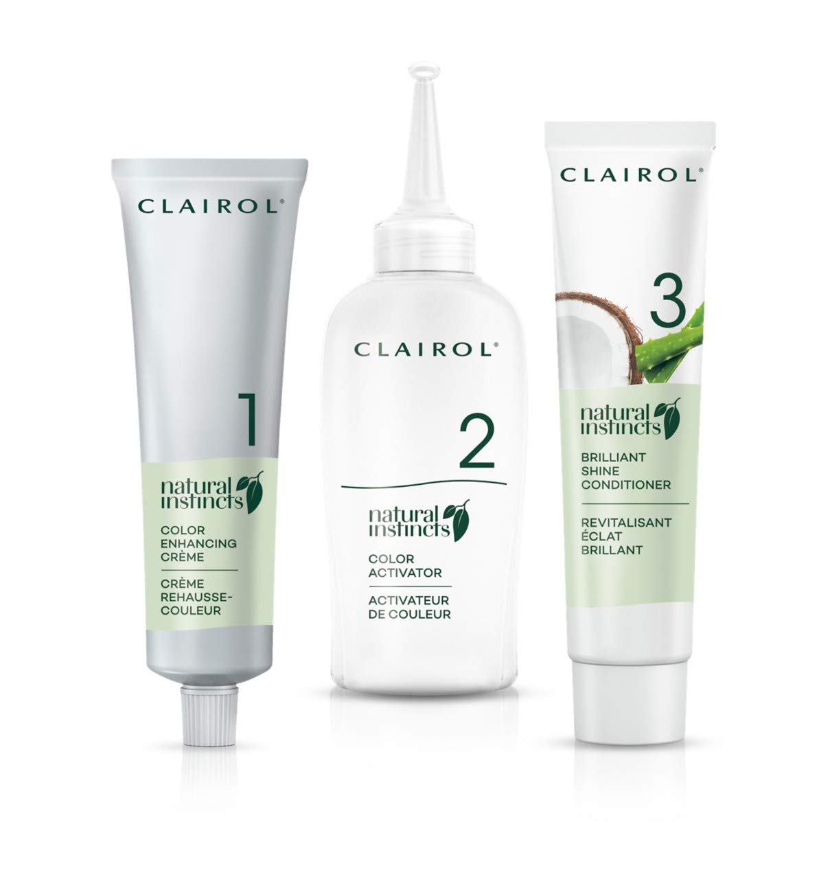 Clairol Natural Instincts Semi-Permanent Hair Dye, 6.5R Light Auburn Hair Color, 3 Count