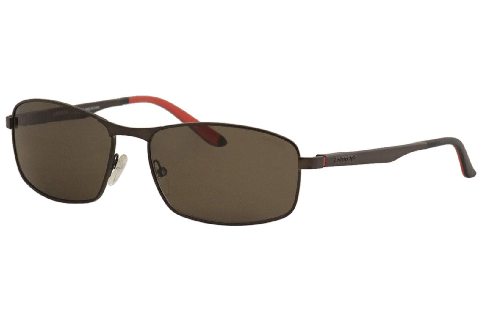 Carrera Men's 8012/S Rectangular Sunglasses, Brown/Polarized Bronze, 60mm, 17mm