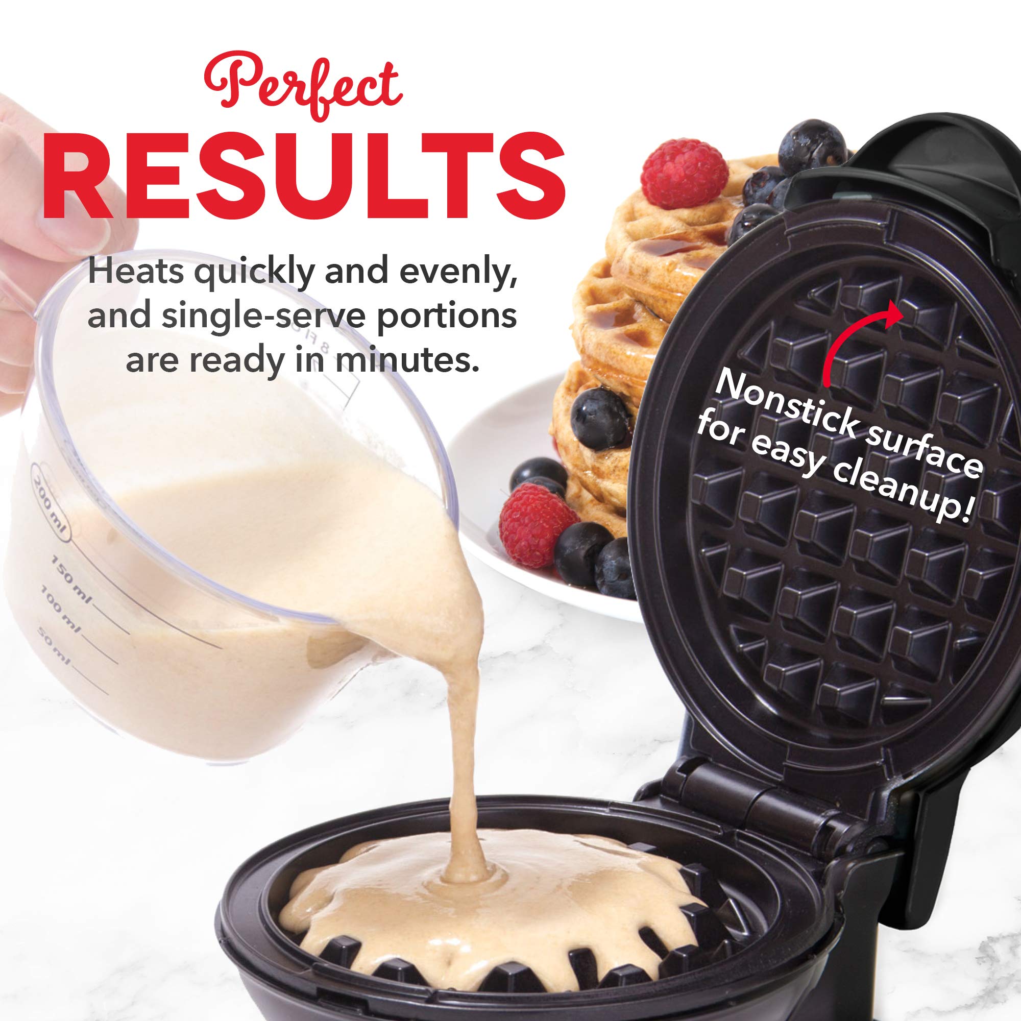 Dash Stand Mixer (Electric Mixer for Everyday Use): 6 Speed Stand Mixer with 3 qt Stainless Steel Mixing Bowl, Dough Hooks, Black & DMW001BK Machine for Individual, Paninis, Hash Browns, 4 inch, Black