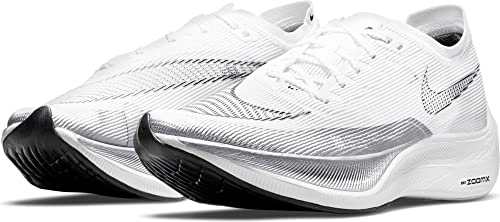 Nike Men's ZoomX Vaporfly Next% 2, White/Black-metallic Silver, 12