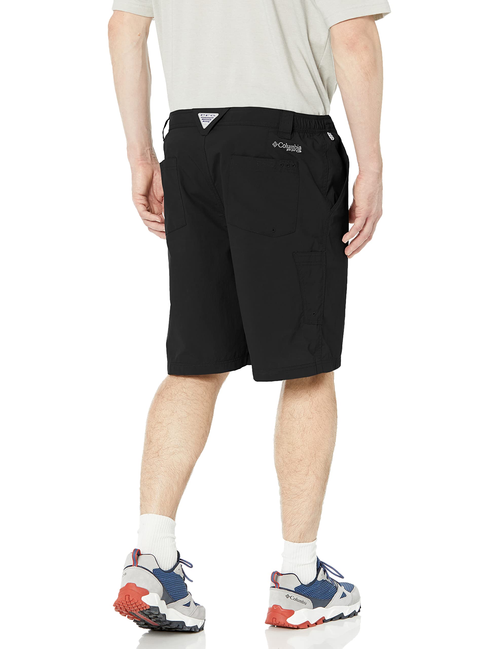 Columbia Men's PFG Blood and Guts III Short, Stain Repellant, Sun Protection, Black, 40