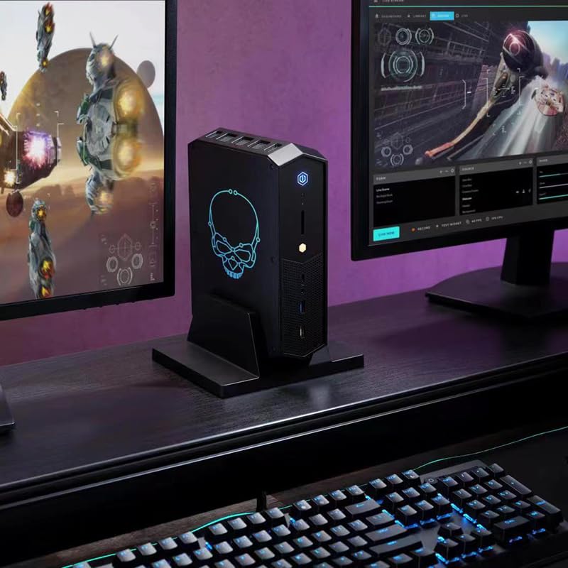 Intel NUC 12 Enthusiast NUC12SNKi7 Mini PC Core i7-12700H | 14 Cores/20 Threads | ARC A770 Graphics, Connectivity 6 USB-A, 2 USB-C, 1 HDMI, 2 Display Ports(Barebone)