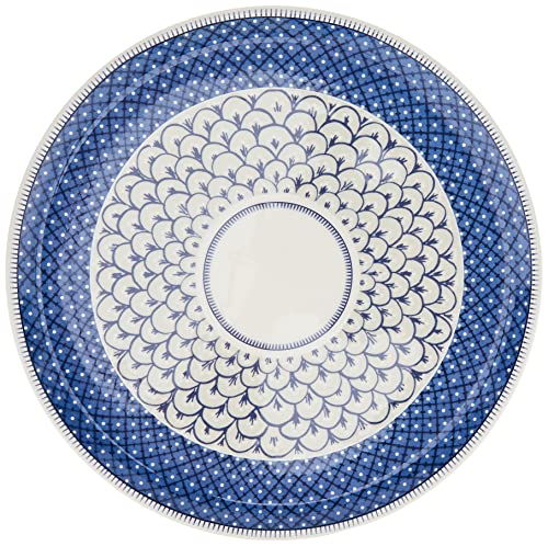 Villeroy & Boch Casale Blu Pizza/Buffet Plate, 12.5 in, White/Blue