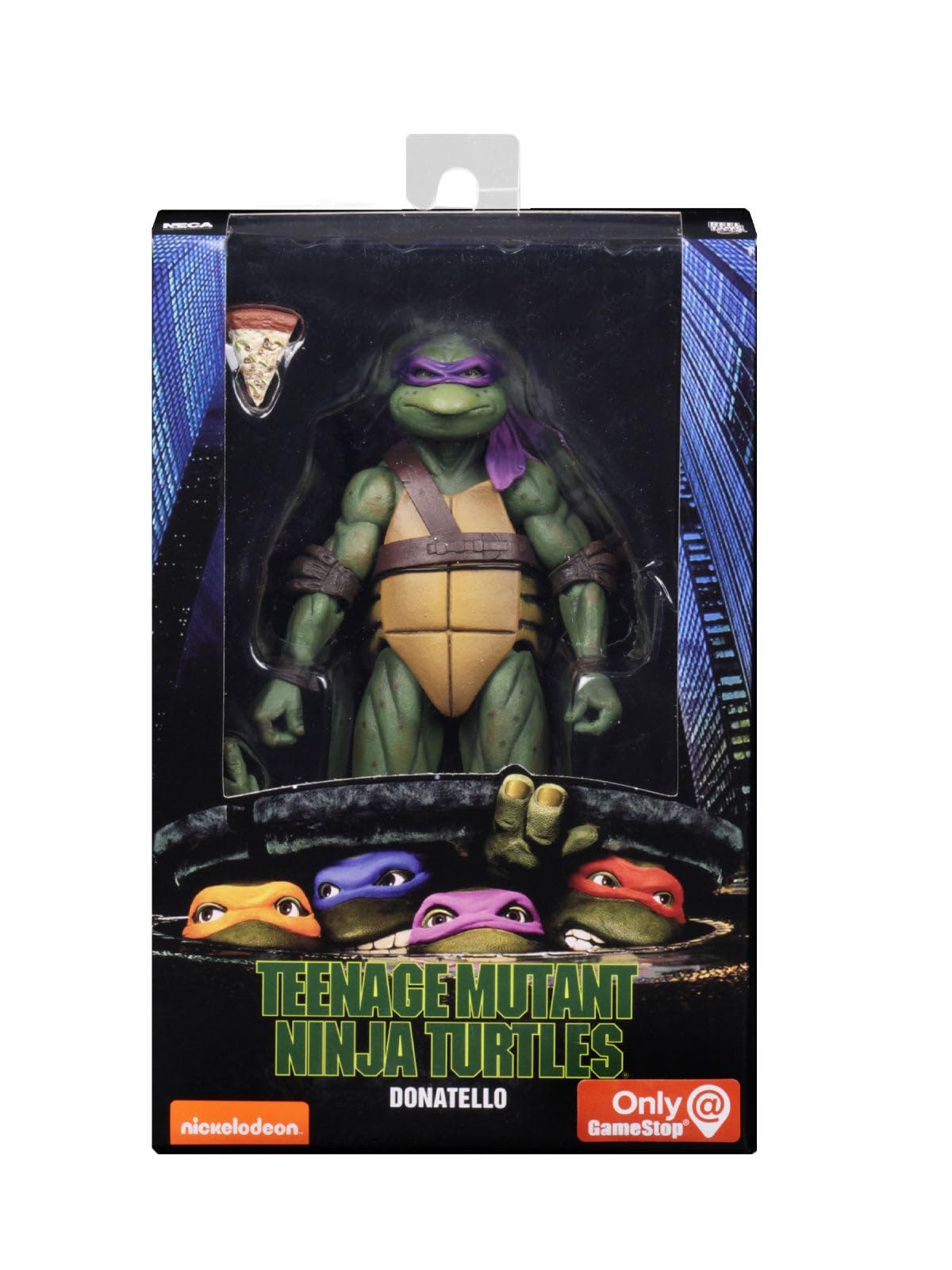 NECA TMNT Donnie Collectible Action Figure - Acrylic Ninja Movie Theme Toy