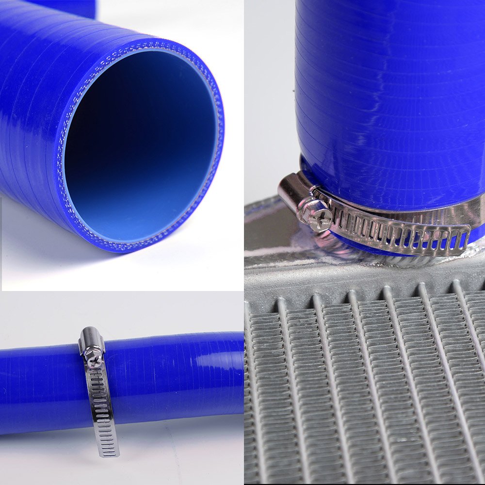 Silicone Radiator Coolant Hose Kit Clamps Replacement for Nissan Skyline GTM ECR32 R32 RB20DET 1989 1990 1991 1992 1993 Blue
