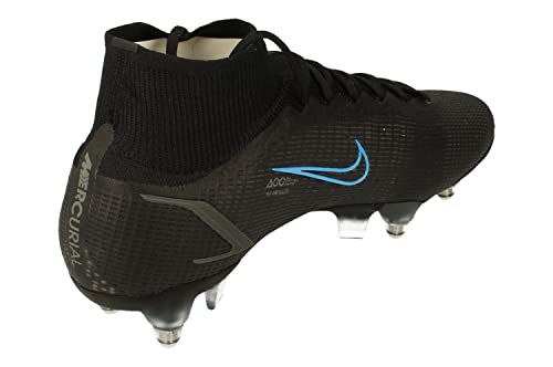 Nike Superfly 8 Elite SG-Pro AC Mens Football Boots CV0960 Soccer Cleats (UK 6.5 US 7.5 EU 40.5, Black Iron Grey 004)