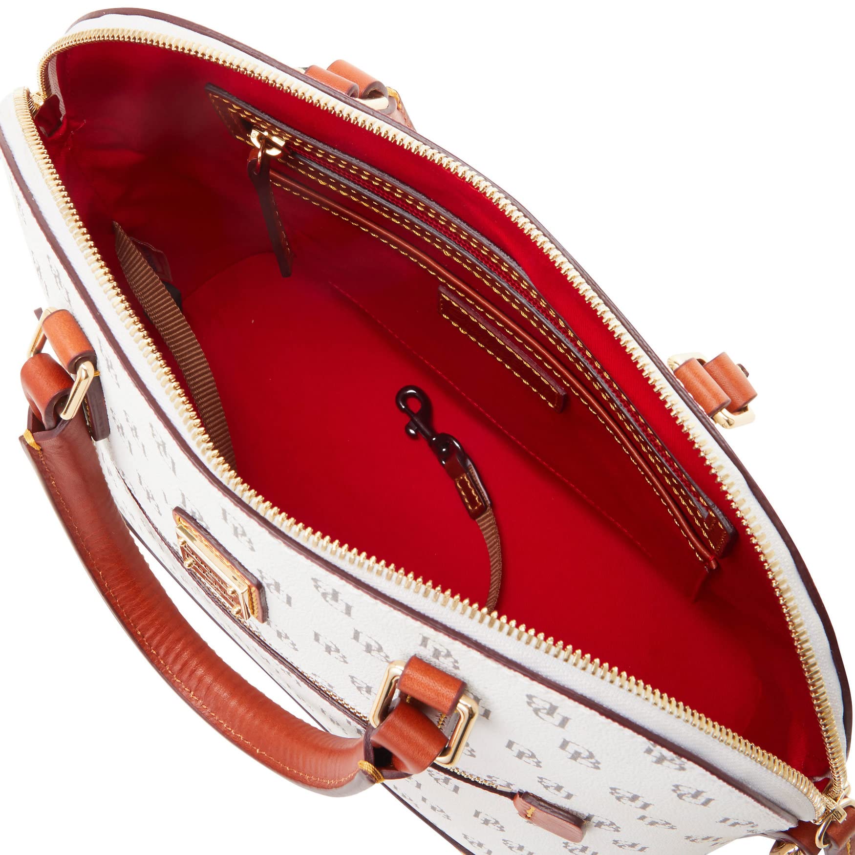 Dooney & Bourke Handbag, Gretta Domed Zip Satchel - Bone