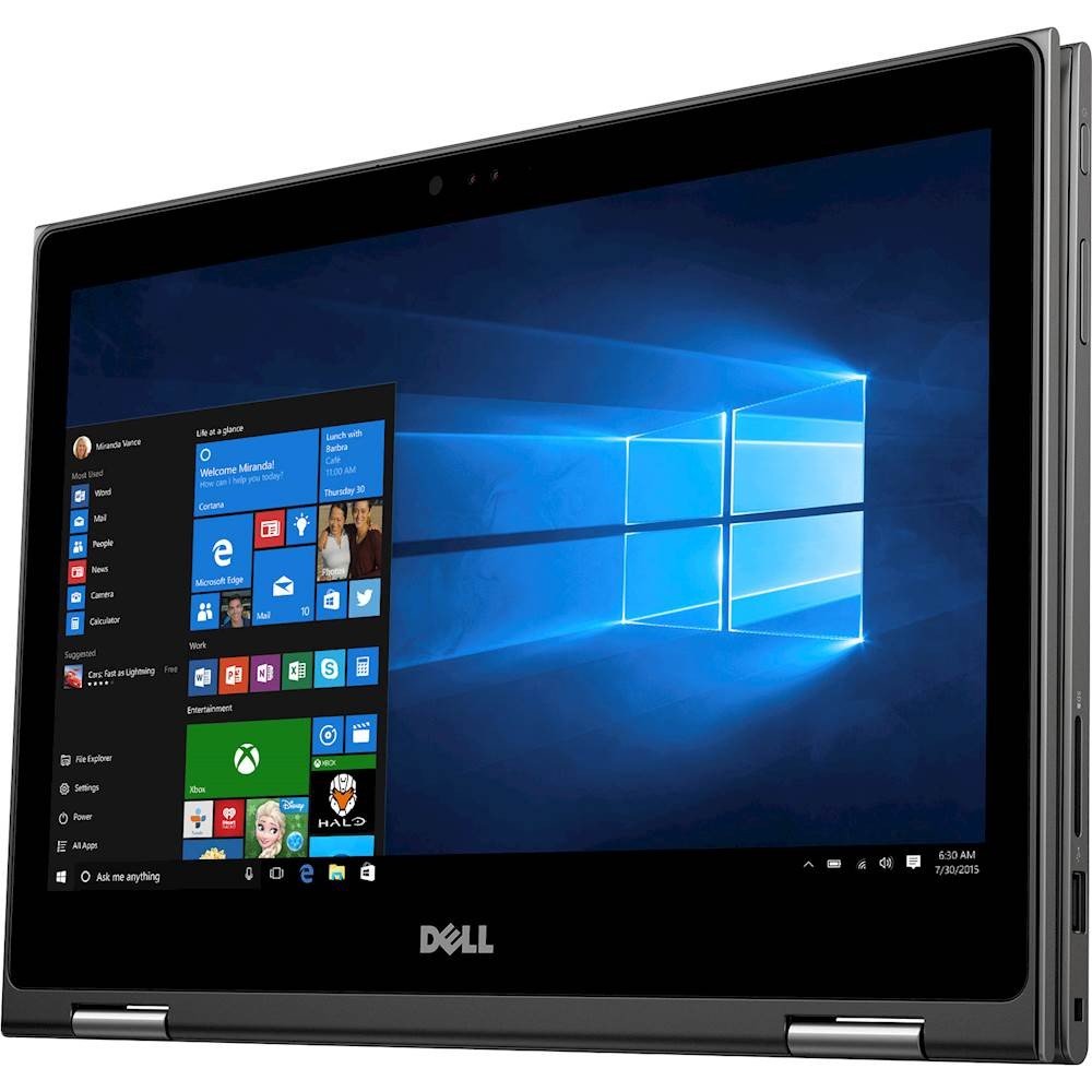 Dell - Inspiron 2-in-1 13.3" Touch-Screen Laptop - Intel Core i7 - 8GB RAM - 256GB SSD - Gray