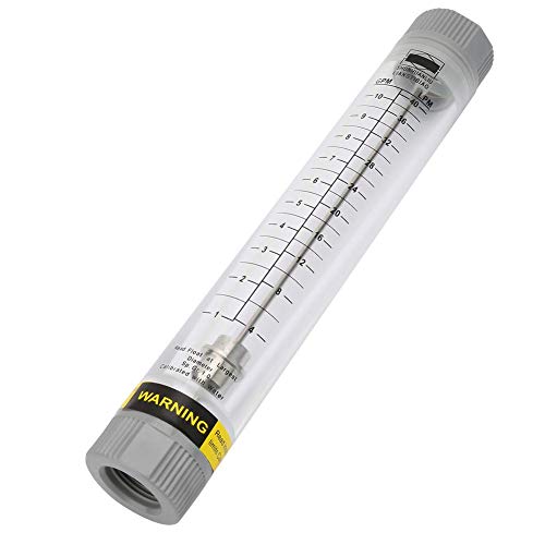G3/4inch Female Water Liquid Flowmeter,1-10GPM Tube Cylindrical Panel Type Flow Meter,LZM-20G Flowmeter Instrument