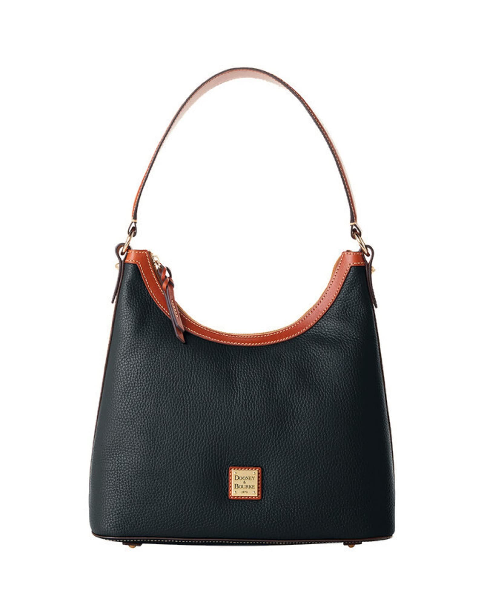 Dooney & Bourke Pebbled Leather Hobo Shoulder Bag (Slate)