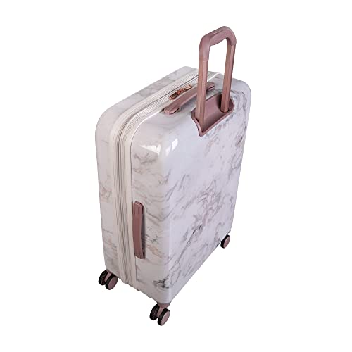 it luggage Sheen 28" Hardside Checked 8 Wheel Expandable Spinner, Marmo Rose Print, 27"