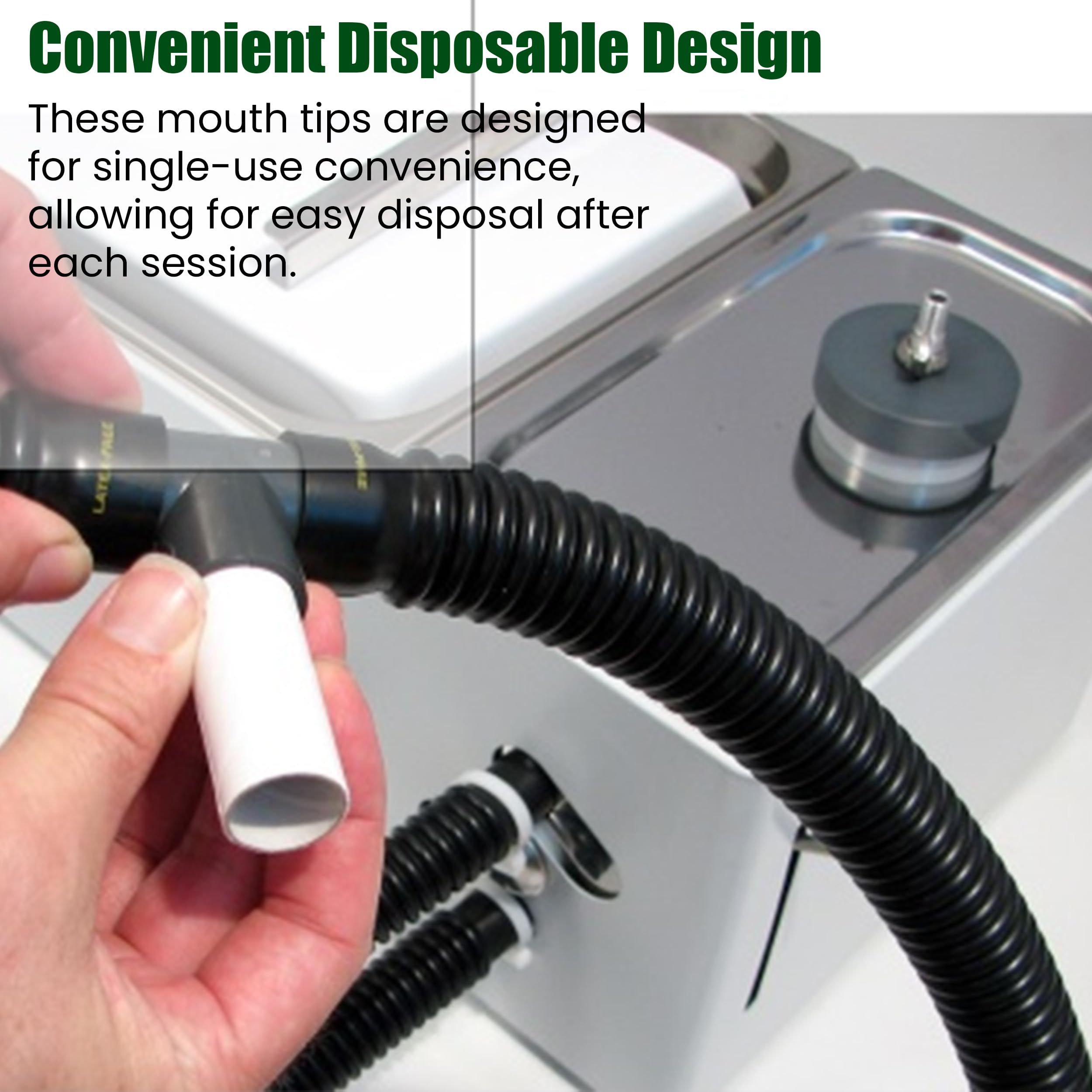 Disposable Spirometer Mouth Tips for The Valsalva Portion Made Specifically for ANS Diagnostic Testing by US Discount Medical Supplies