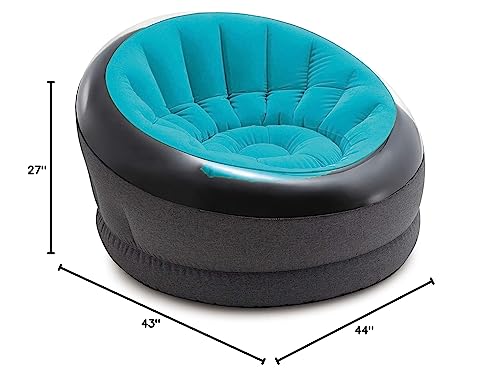 Intex Inflatable Empire Chair, 44" X 43" X 27", Color May Vary, 1 Pack