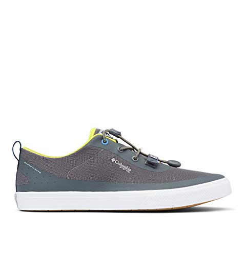 Columbia Mens Dorado CVO PFG Boat Shoe, Ti Grey Steel/Electron Yellow, 12 Wide US
