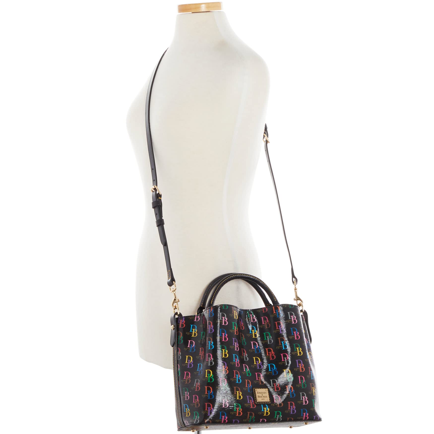 Dooney & Bourke Handbag, Db75 Multi Small Brenna Satchel - Black