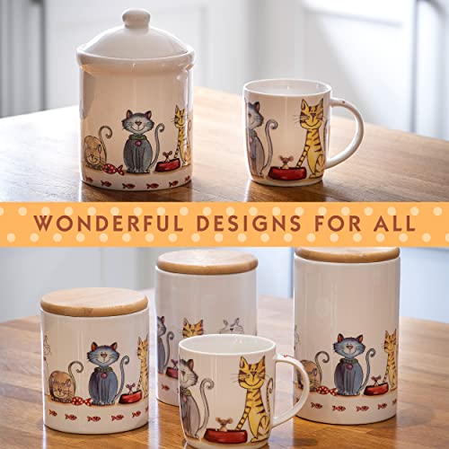 Kitchen Towels, Dish Towels for Drying Dishes, Tea Towels Absorbent 100% Cotton, Cute Cat Themed Decorative Kitchenware Kitchen Accessories Gifts for Cat Lovers, Set of 2 - 20"x28"