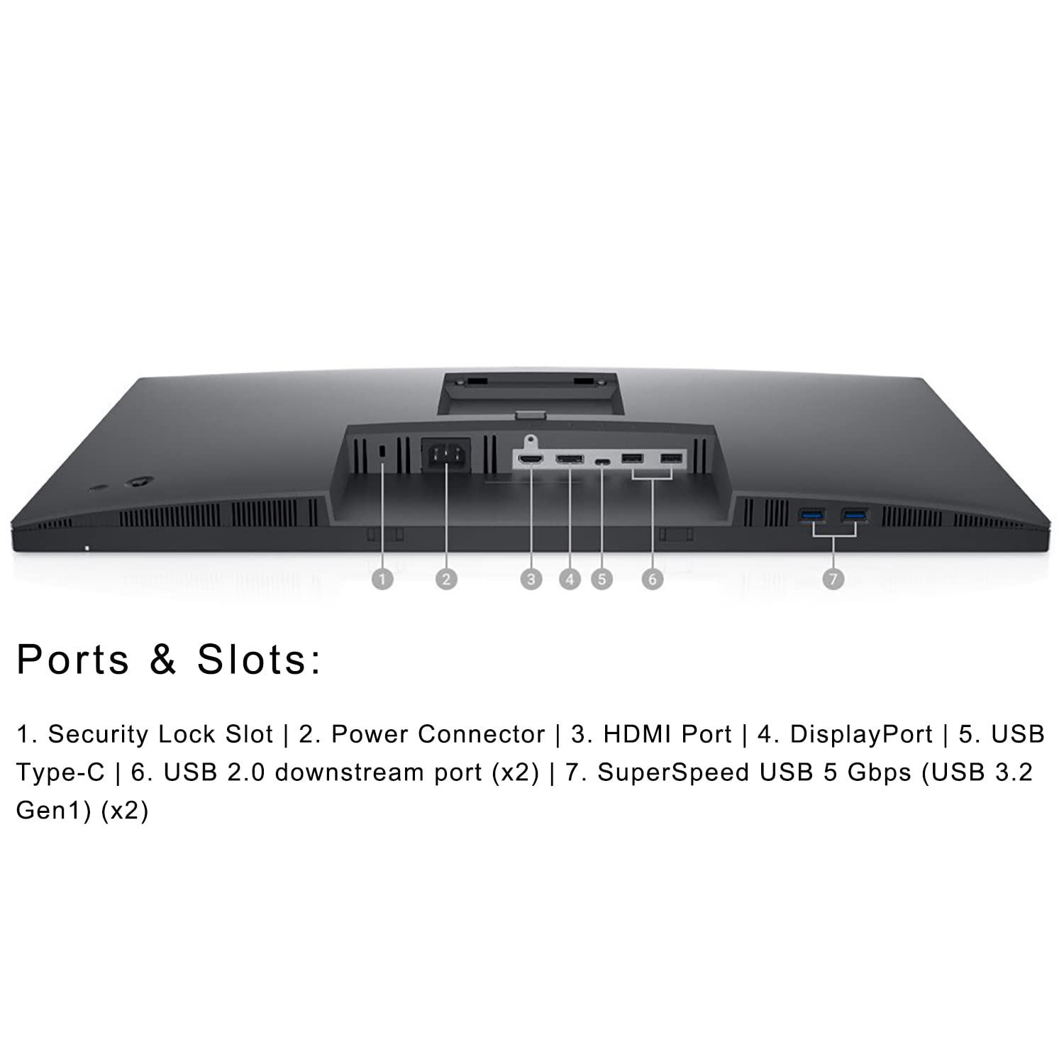 Dell P2721Q 27" 27 4K USB-C Monitor, Black - 3840 x 2160, 5 ms, 350 cd/m2, 1000: 1, HDMI, DisplayPort, VGA and USB Hub, Height Adjustable