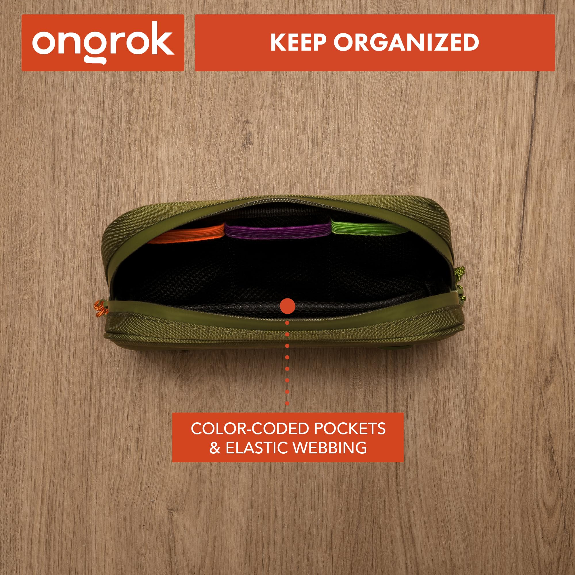 Carbon-lined Wallets with Combination Lock V 2.0 | 3" Sizes (Small, Medium, Large) Green | Large (6x11")