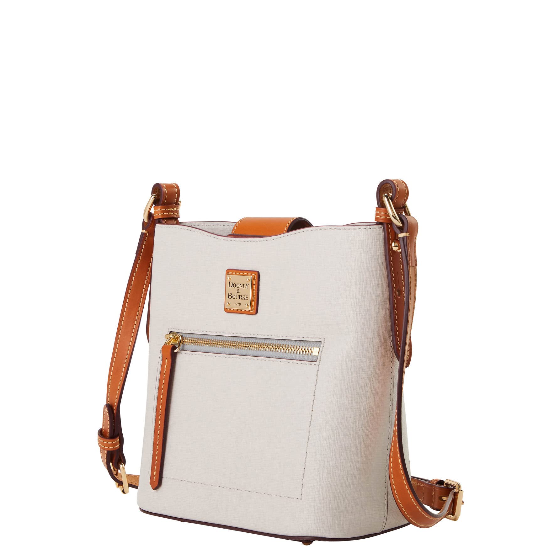 Dooney & Bourke Handbag, Saffiano Small Ridley Crossbody - Ecru