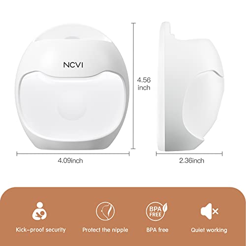 NCVI Manual Wearable Breast Pump | Breastmilk Collector, Hands-Free & Portable, Natural Expression, Breast Feeding Essentials | Astronaut Series, 1pc