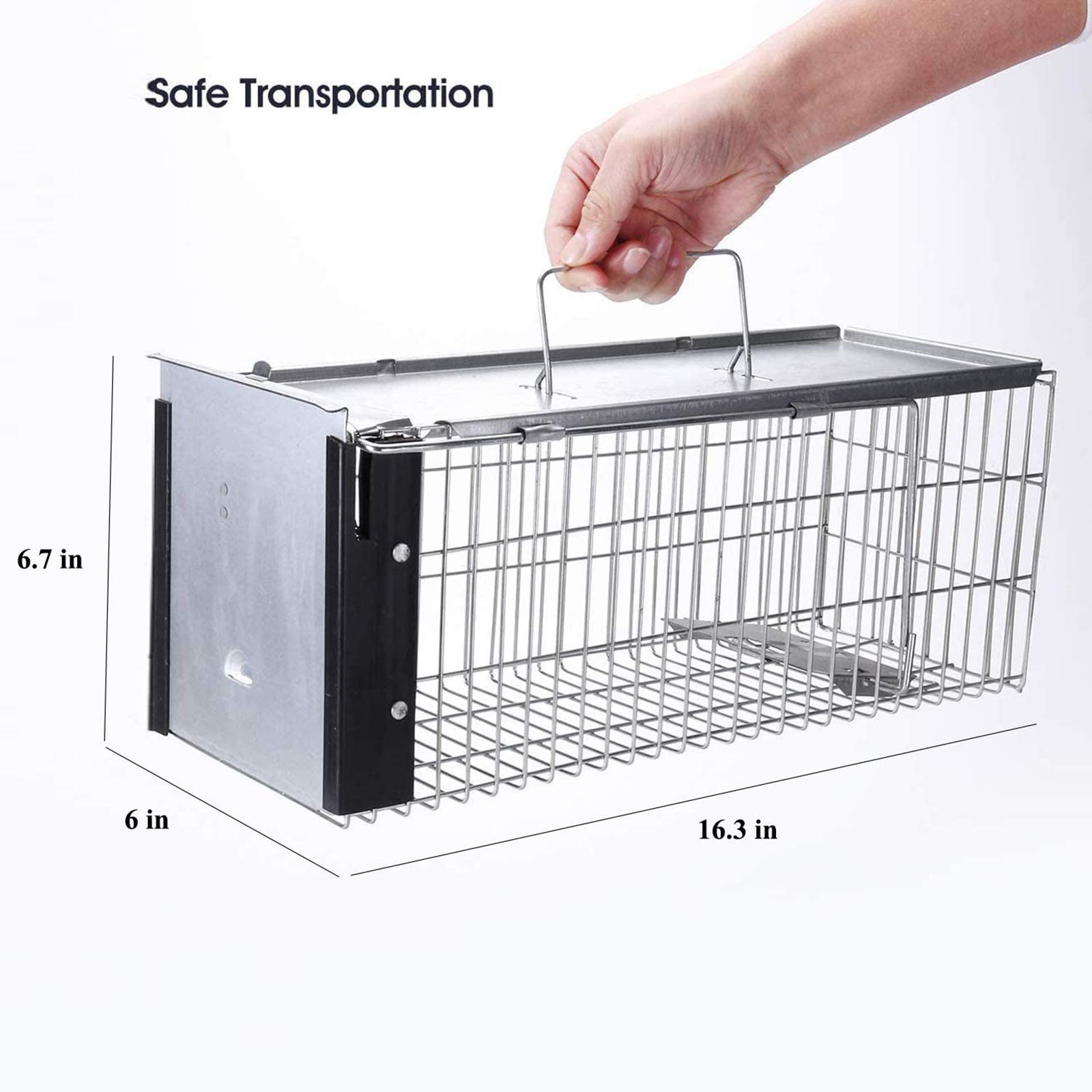 Faicuk Heavy Duty Squirrel Trap Chipmunk Trap Rat Trap and Other Similar-Size Rodents - 16.3β x 6β x 6.7β