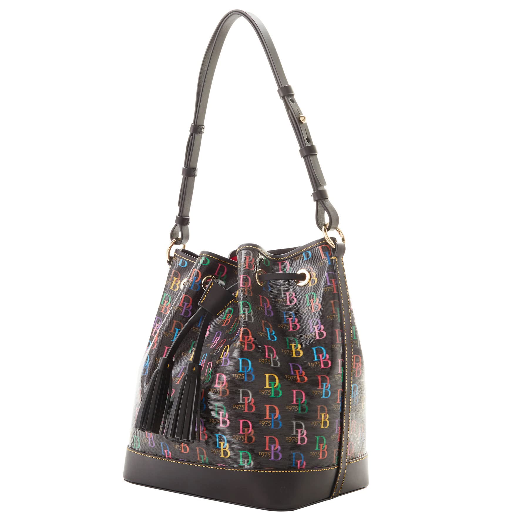 Dooney & Bourke Handbag, Db75 Multi Drawstring Shoulder Bag - Black