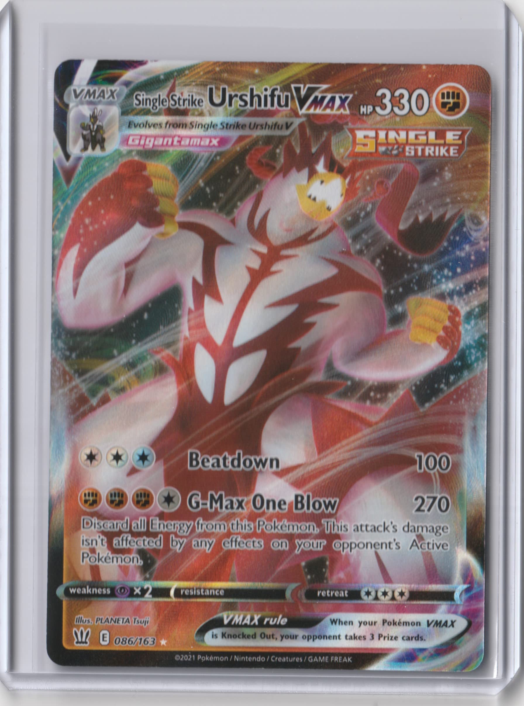 Single Strike URSHIFU VMAX 086/163 - Full Art - Battle Styles - NM/M