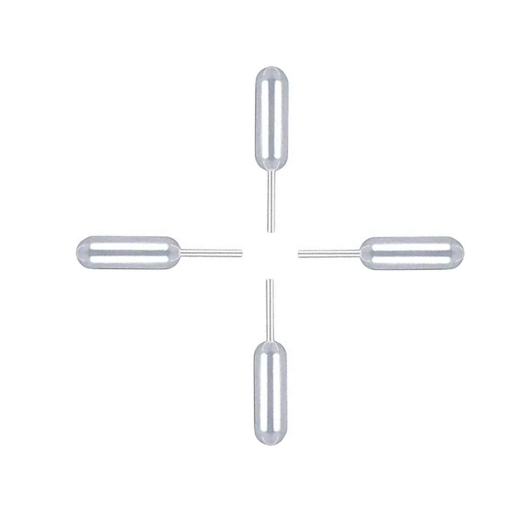 Dessert Pipettes 4ml, 60PCS Plastic Squeeze Transfer Pipettes Dropper Liquid Injector for Cupcake Strawberries (60)