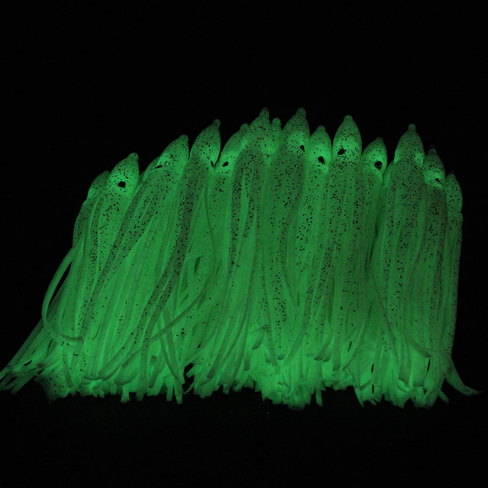 Croch Luminous Octopus Skirts Trolling Lures Fishing Tackle Soft Plastic Lures Squid Skirts(30PCS) …