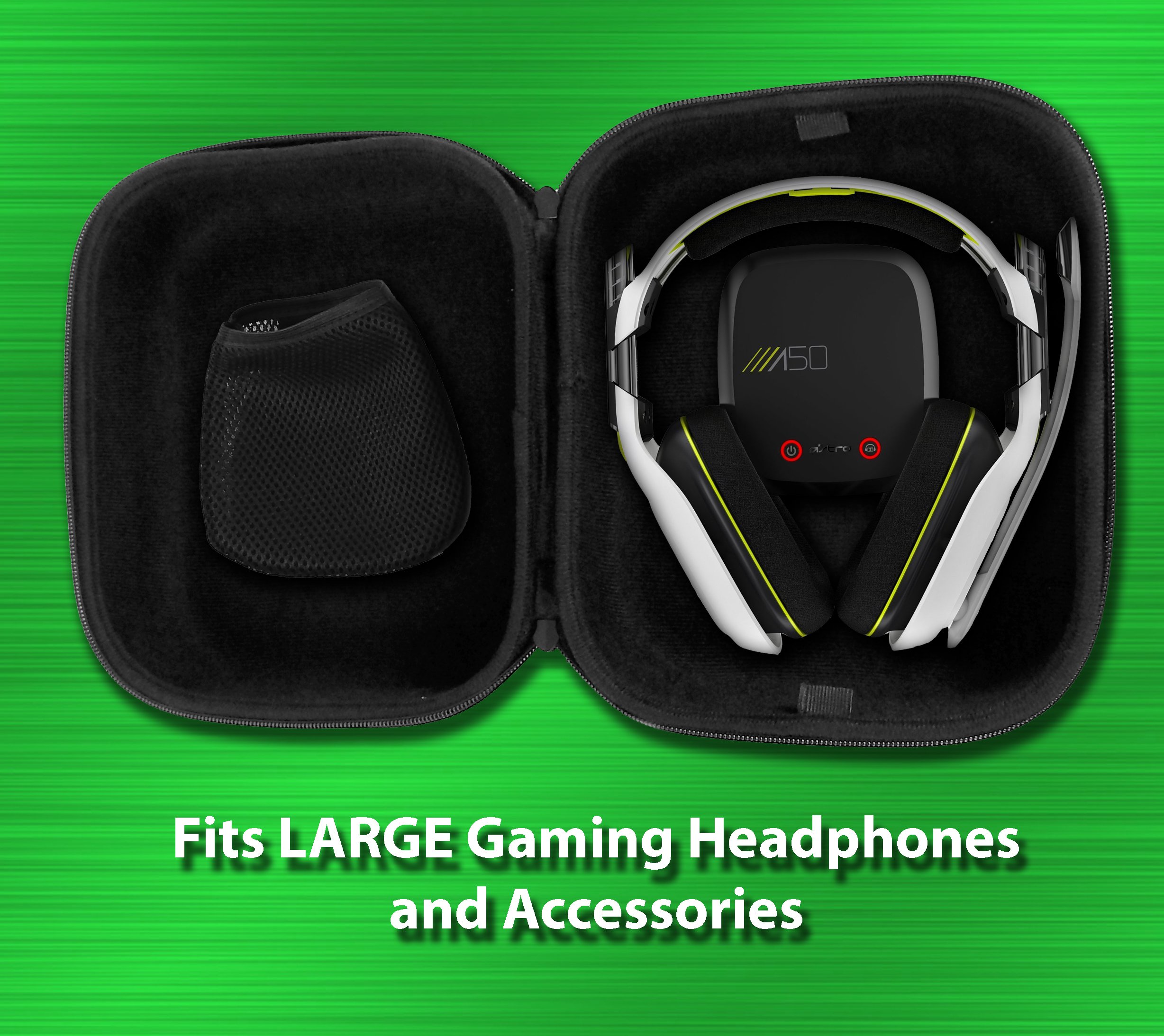 CASEMATIX Gaming Headphone Case Compatible with Razer Kraken X, Chroma, Man O War, Tiamat and More – Case Only