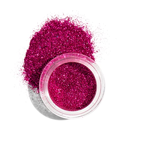 Unicorn Snot Holographic Hi-Def Cosmetic Glitter - Face & Body Glitter - for Hair, Nails, Lipgloss, Eyeshadow Makeup - Vegan & Gluten Free - 0.10oz/3g (Flirt/Metallic Ruby)