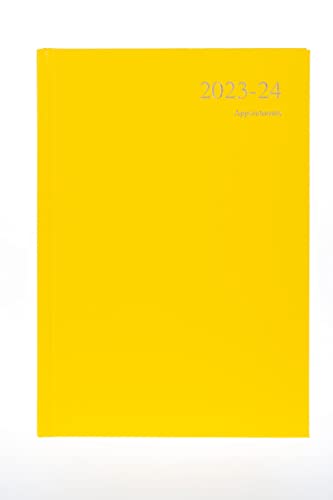Collins Debden Collins Essentials Academic 2023-24 A4 Day to A Page Mid Year Diary Planner (Appointments) School, College or University Term Journal - July 2023 to July 2024 - Yellow - ESSA41M.45-2324